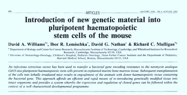 A short history of gene therapy - Boston Children's Answers
